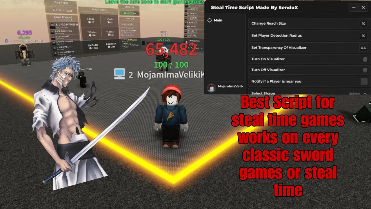 Best Script For Steal Time Games/Classic Sword Works on every executor ...