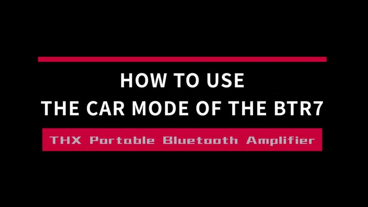 How to use the car mode of the BTR7 - YouTube