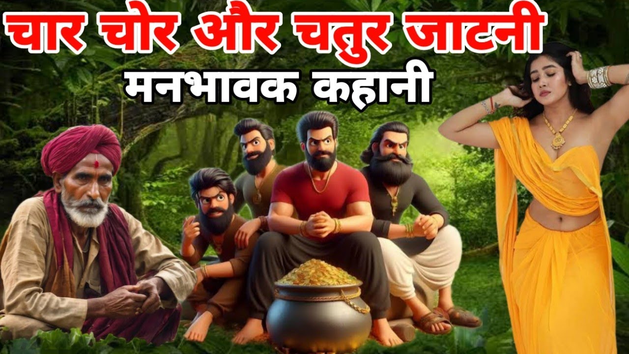 चार चोर और चतुर जाटनी की मजेदार कहानी। Chatur Jatani aur char Chor ...