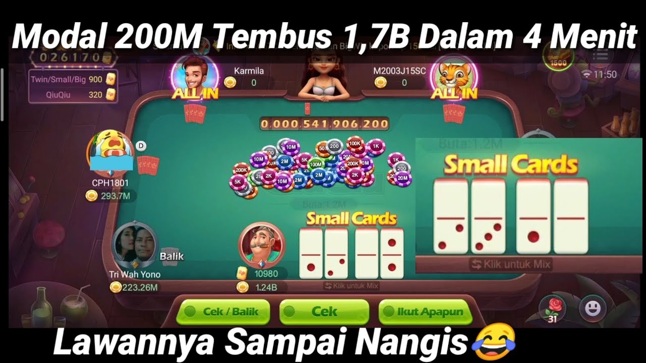 CARA MAIN DOMINO QIU QIU AGAR MENANG TERUS, PAHAMI TRIK INI - YouTube