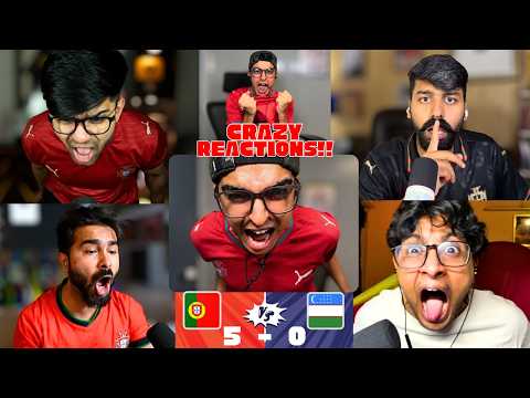 Crying ARGENTINA Fans and HAPPY PORTUGAL FANS Reaction to PORTUGAL 5-0 UZBEKISTAN | FIFA WORLD CUP