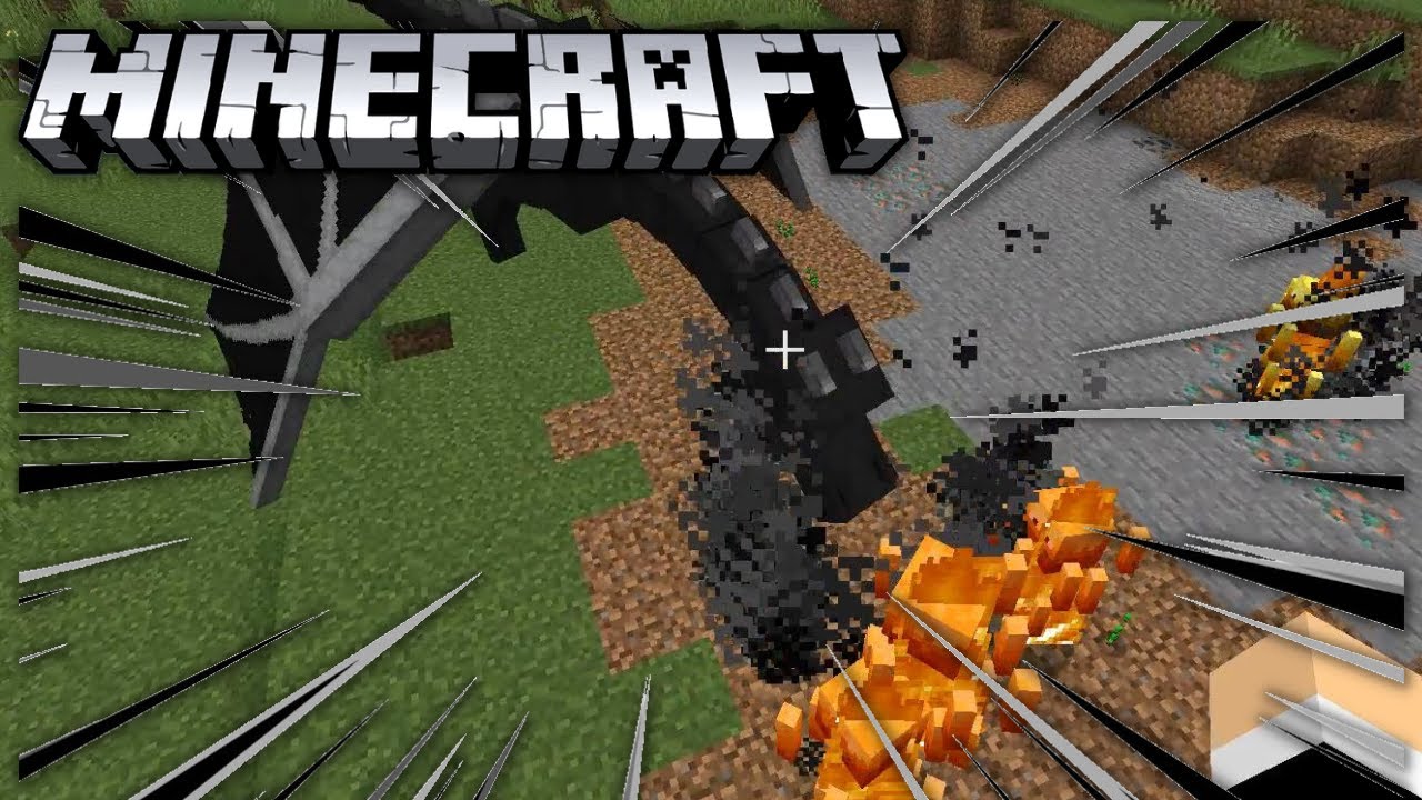 【Minecraft】funny video - WTF if I CREATE a dragon in the OVERWORLD ...