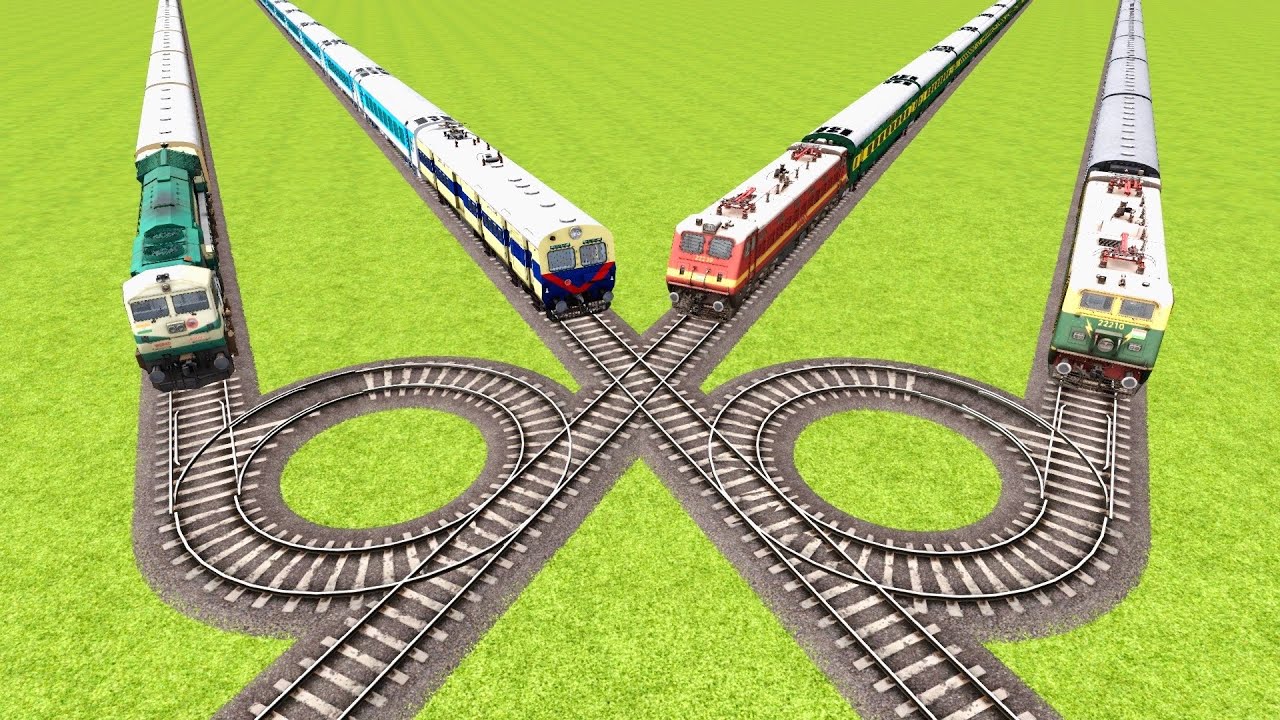 INDIAN TRAINS ROUGHLY RUNS ON THE DOUBLE CONNECTED ROUND CIRCLES ⭕️⭕️ ...