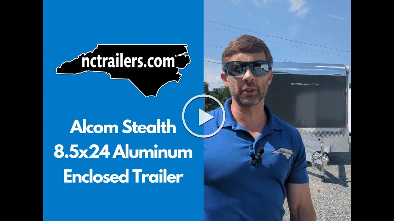 NC Trailers: Alcom USA - Cargo Pro - Stealth Aluminum 8.5x24 Enclosed ...