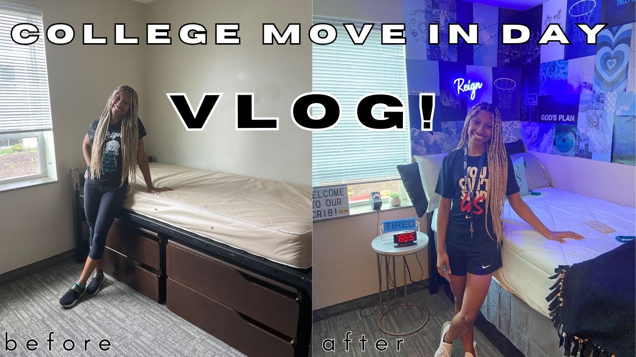 COLLEGE MOVE IN DAY 2023 VLOG (freshman year, student athlete) - YouTube