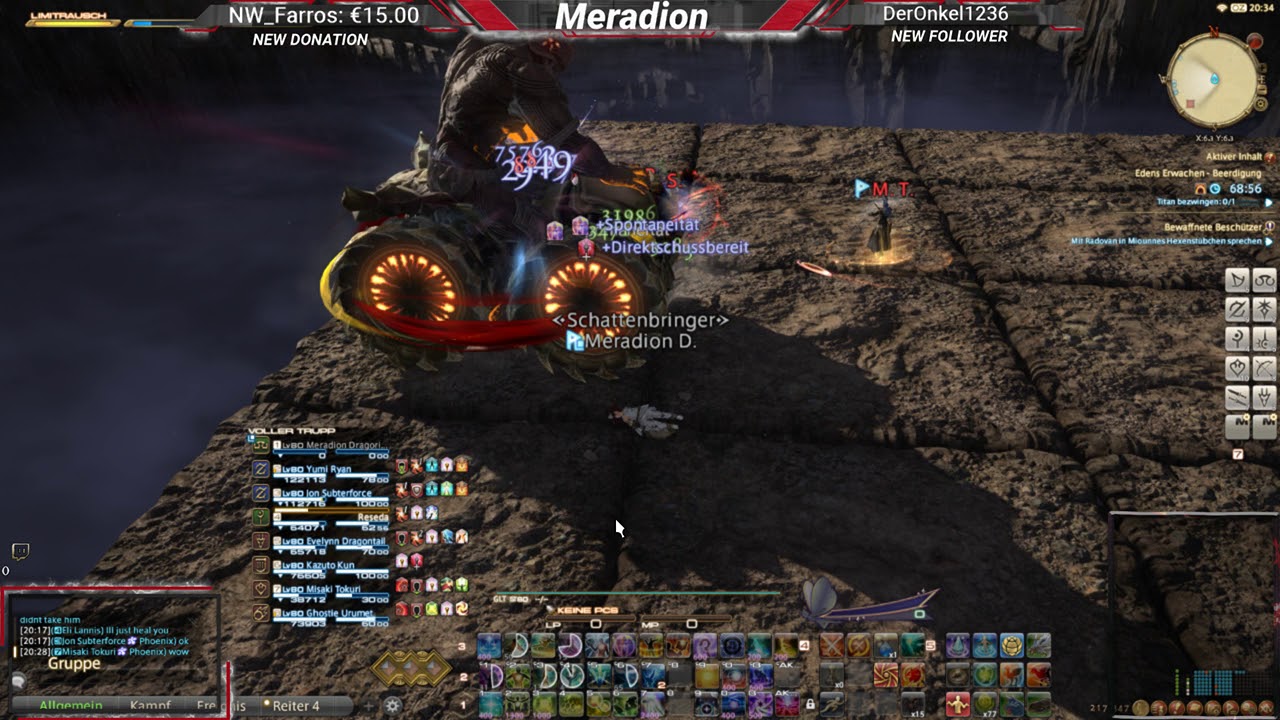 Final Fantasy 14 EDEN Raid Boss 4 Titan - YouTube