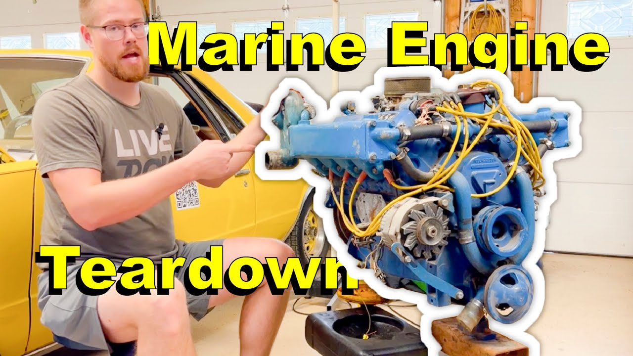 289 Ford Intercepter Marine Engine Teardown From A 26 Foot Skiff Craft ...