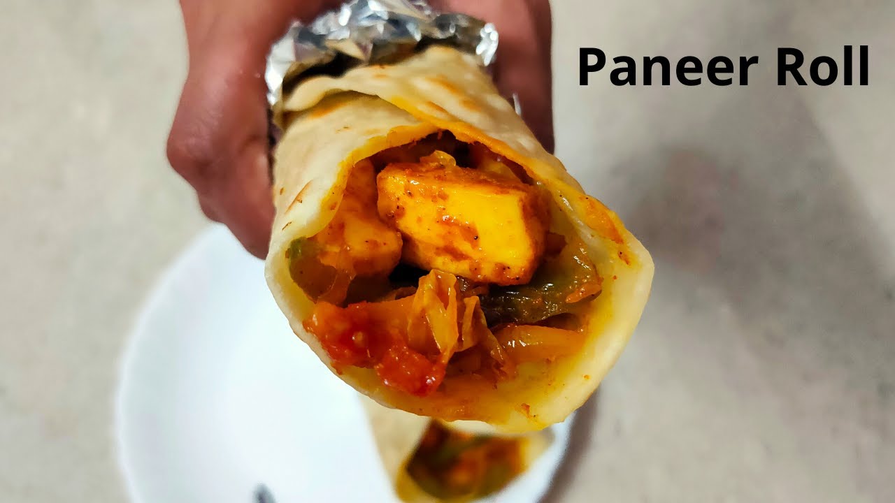 Paneer roll recipe|how to make paneer roll at home|paneer recipe|paneer ...