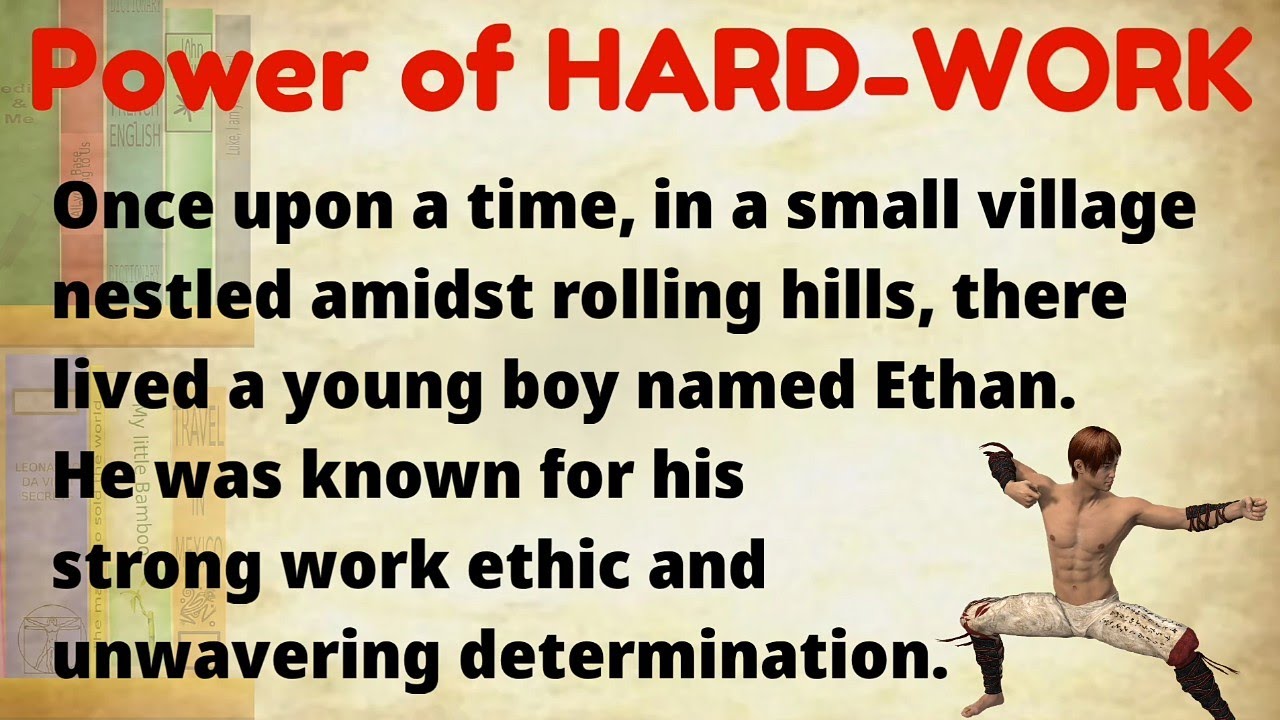 Power of HARD-WORK || Speaking English skills || learn English through ...