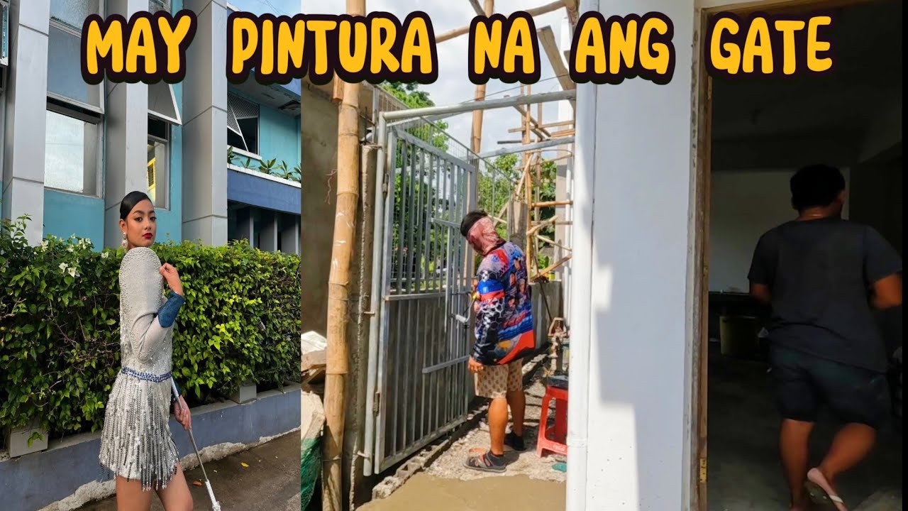 PINTURA SA GATE NG BAHAY NI CHIN-CHIN NATAPOS DIN || SUBRANG INIT - YouTube
