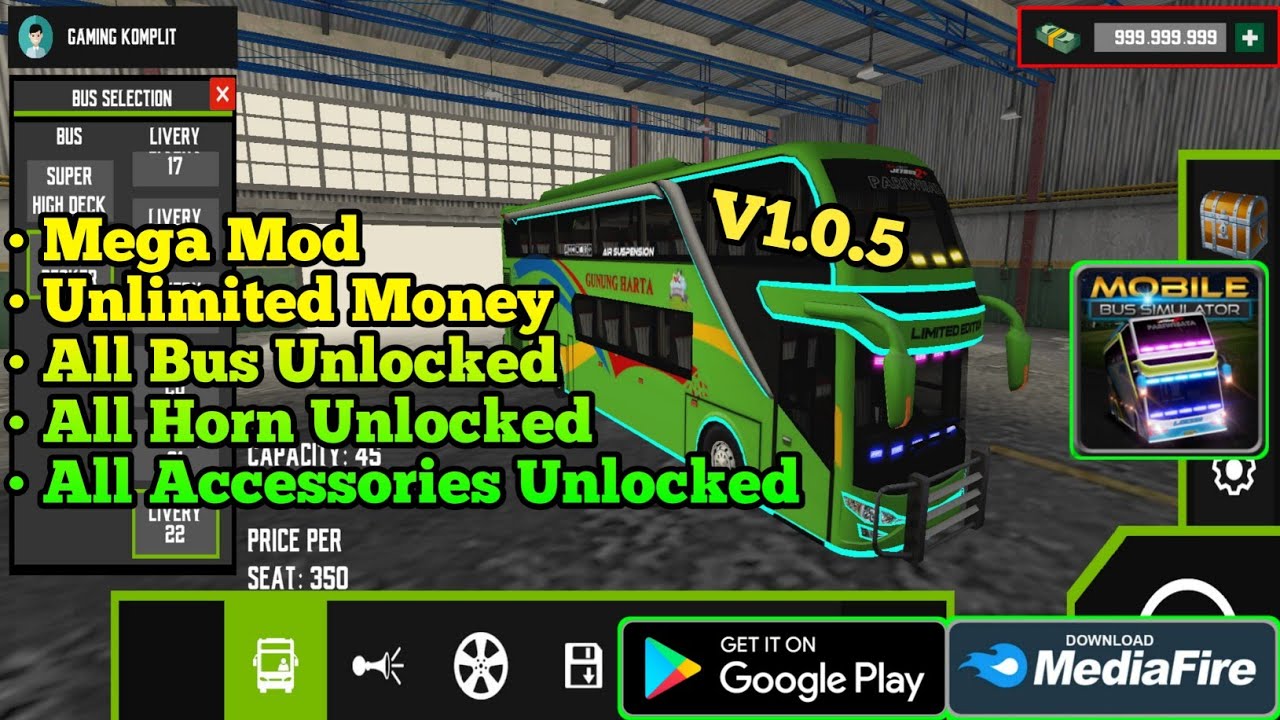 Mobile Bus Simulator Mod Apk Terbaru All Bus Unlocked - Unlimited Money ...
