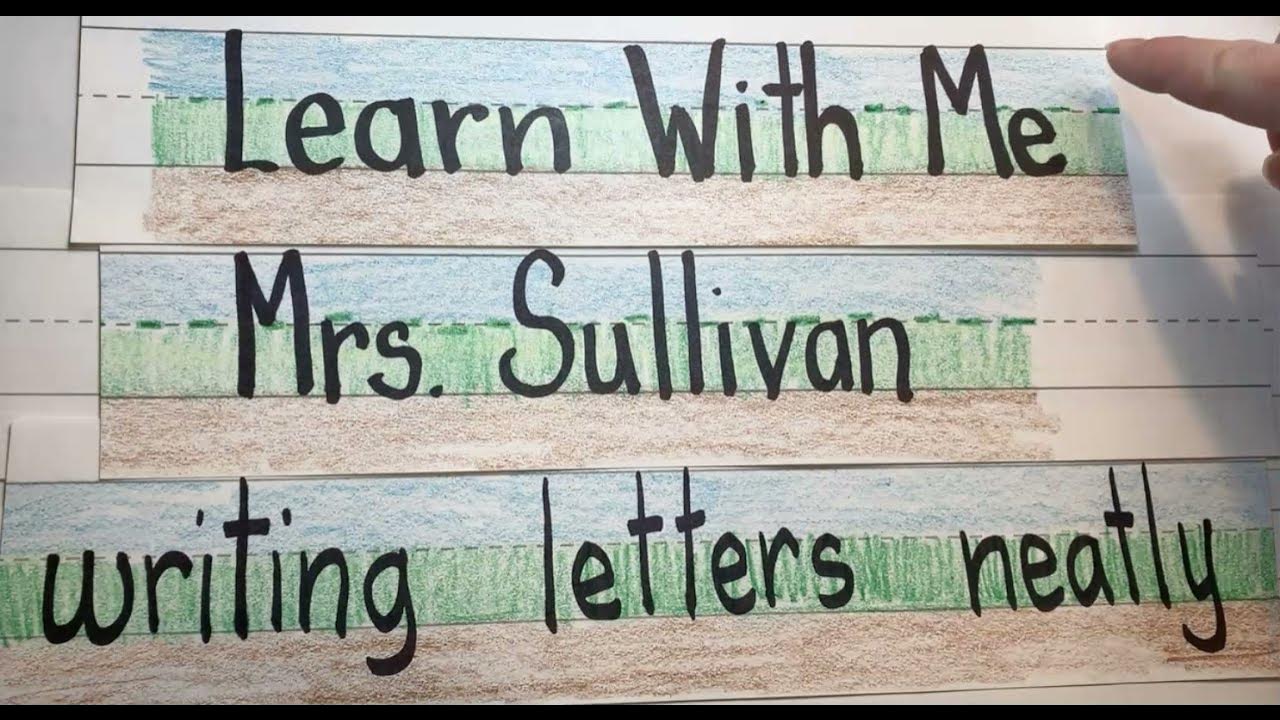 Writing Neatly: Using the sky, grass, and dirt as a visual trick to ...