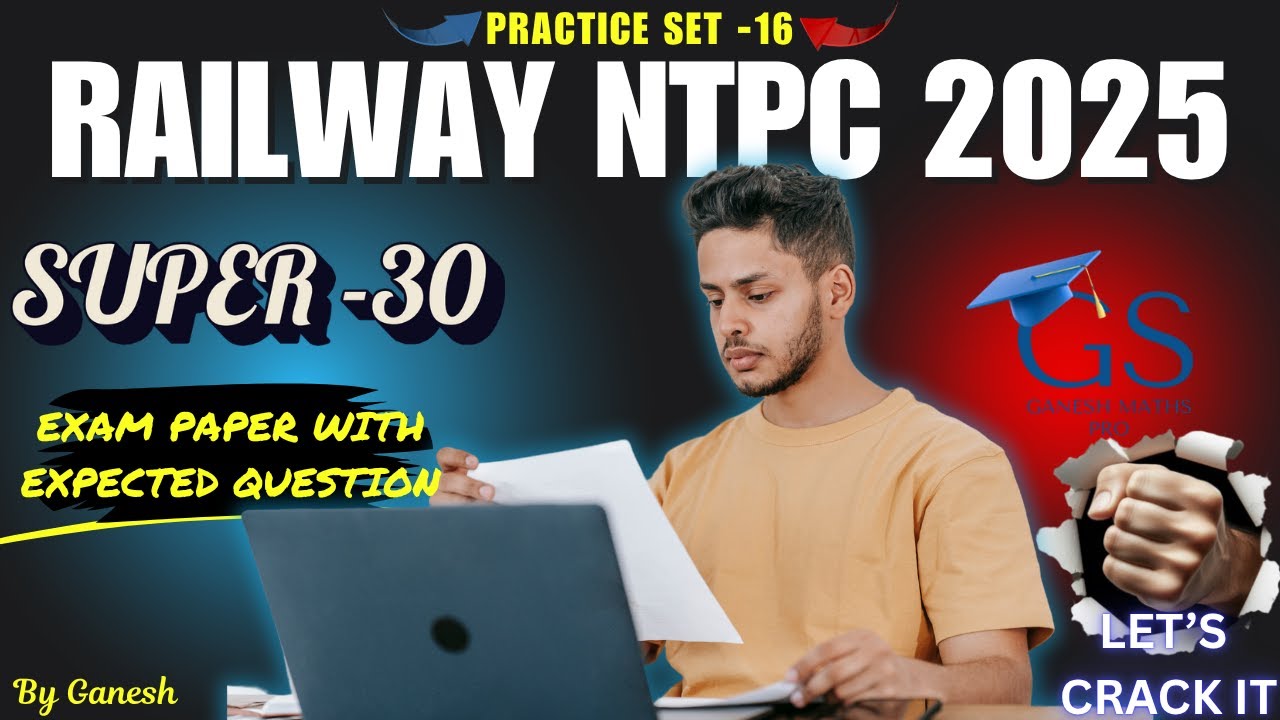 RAILWAY📚🎯 NTPC MATH PRACTICE💯 SET-16|| EXPECTED SUPER 30 🤯😱QUESTION💯📚# ...