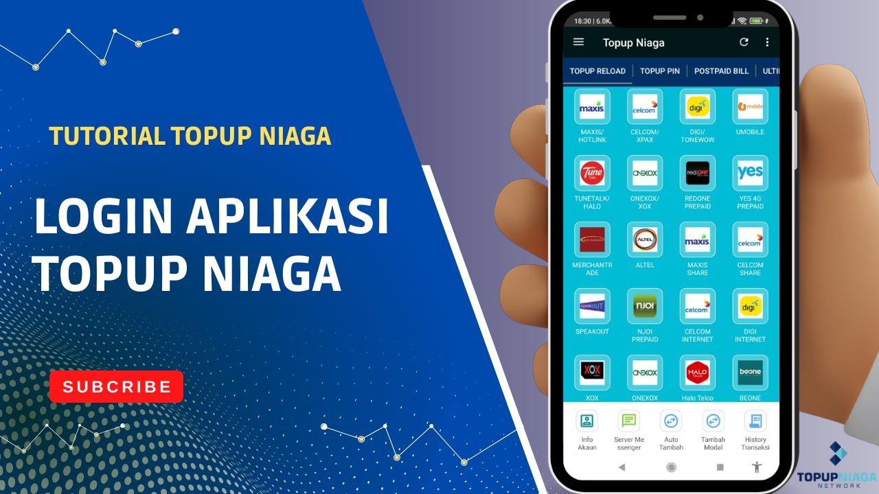 Tutorial Login Aplikasi Topup Niaga - YouTube