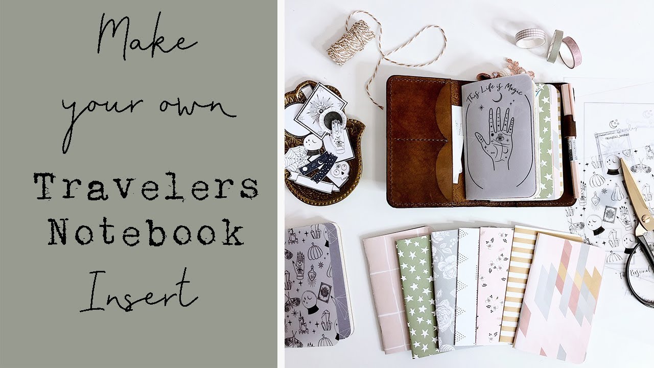 Make Your Own Travelers Notebook - YouTube