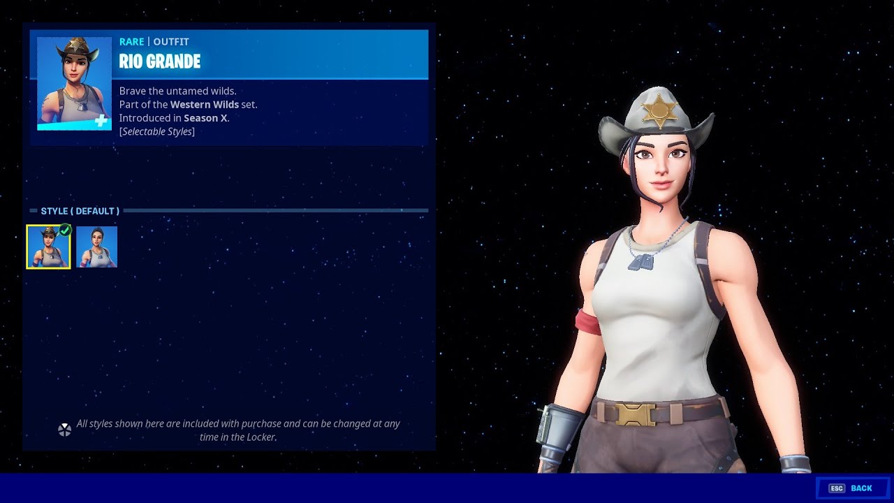 Rio Grande skin - Fortnite Item Shop (2019-08-06) - YouTube