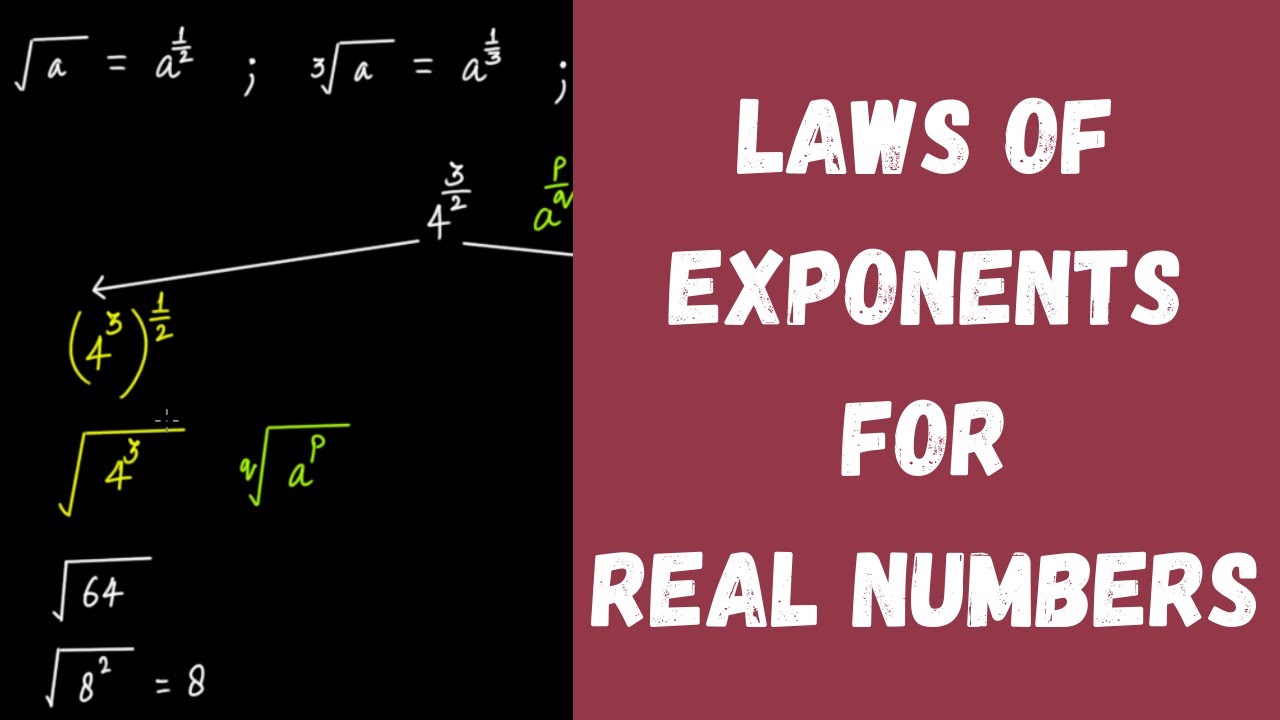Laws of Exponents of Real Numbers || Number Systems || Grade 9 - YouTube