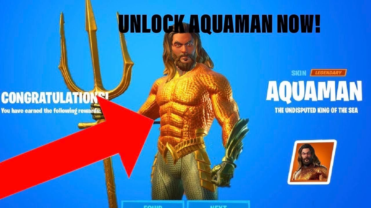 How to unlock AQUAMAN in FORTNITE!! - YouTube