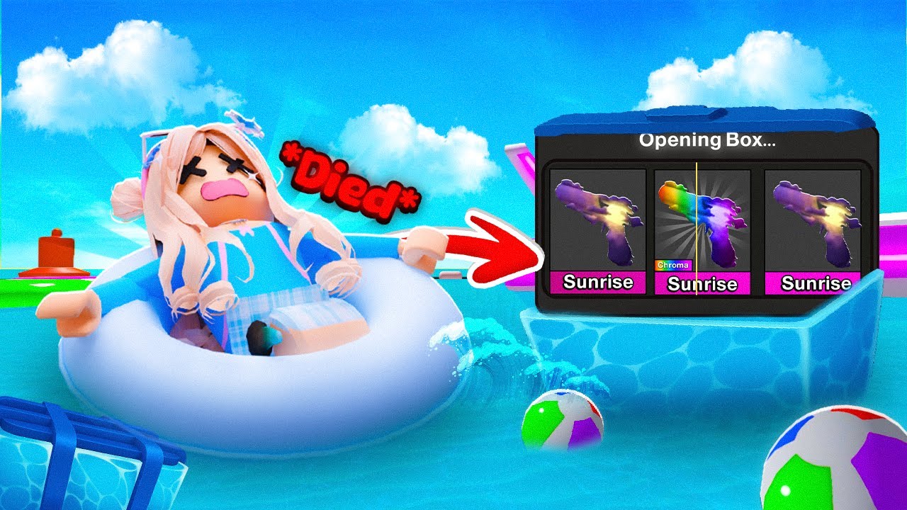 DIE In MM2 = UNBOX A SUMMER BOX... - YouTube