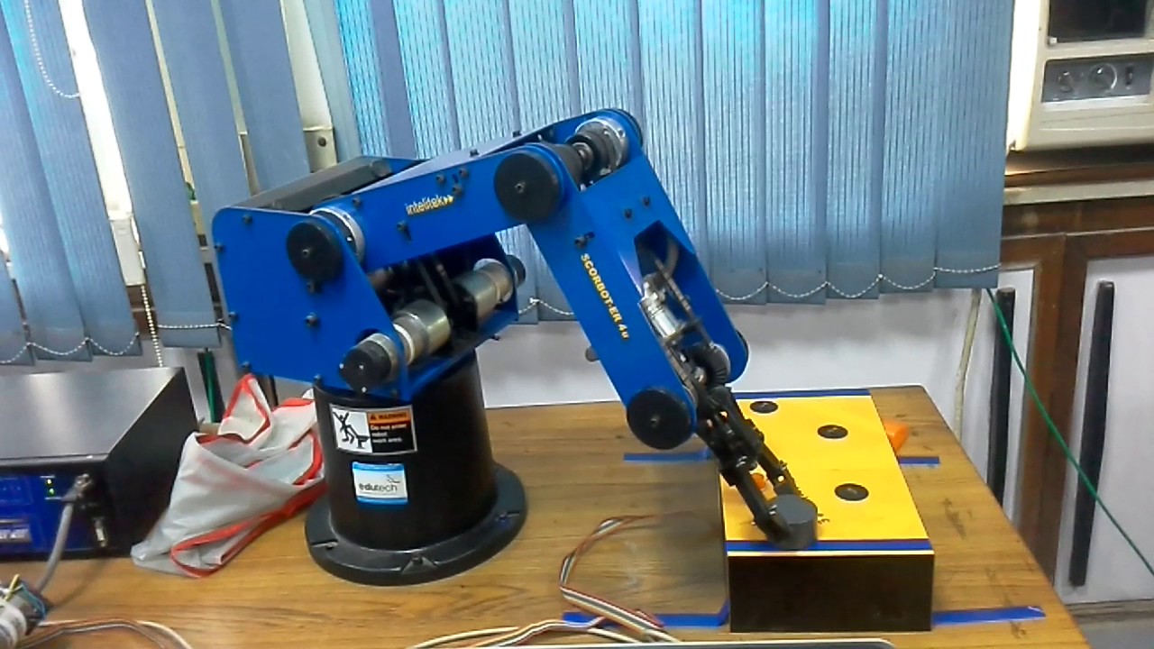 Intellitek Robotic Arm - YouTube