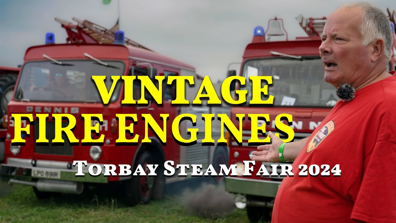 Vintage Fire Engines in Action | Torbay Steam Fair 2024 | 20-Min ...