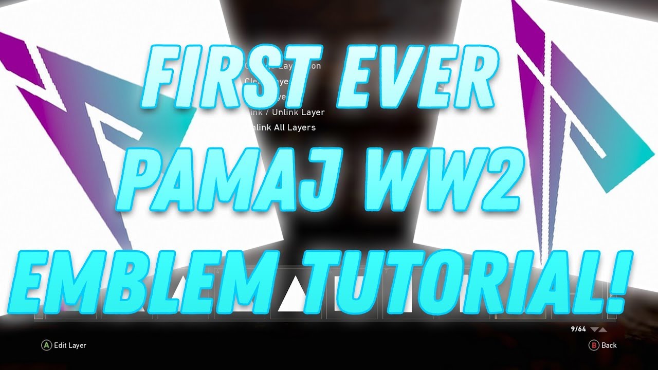 WORLDS FIRST PAMAJ V2, V1 WW2 EMBLEM TUTORIAL (TWEET ME YOUR EMBLEMS ...