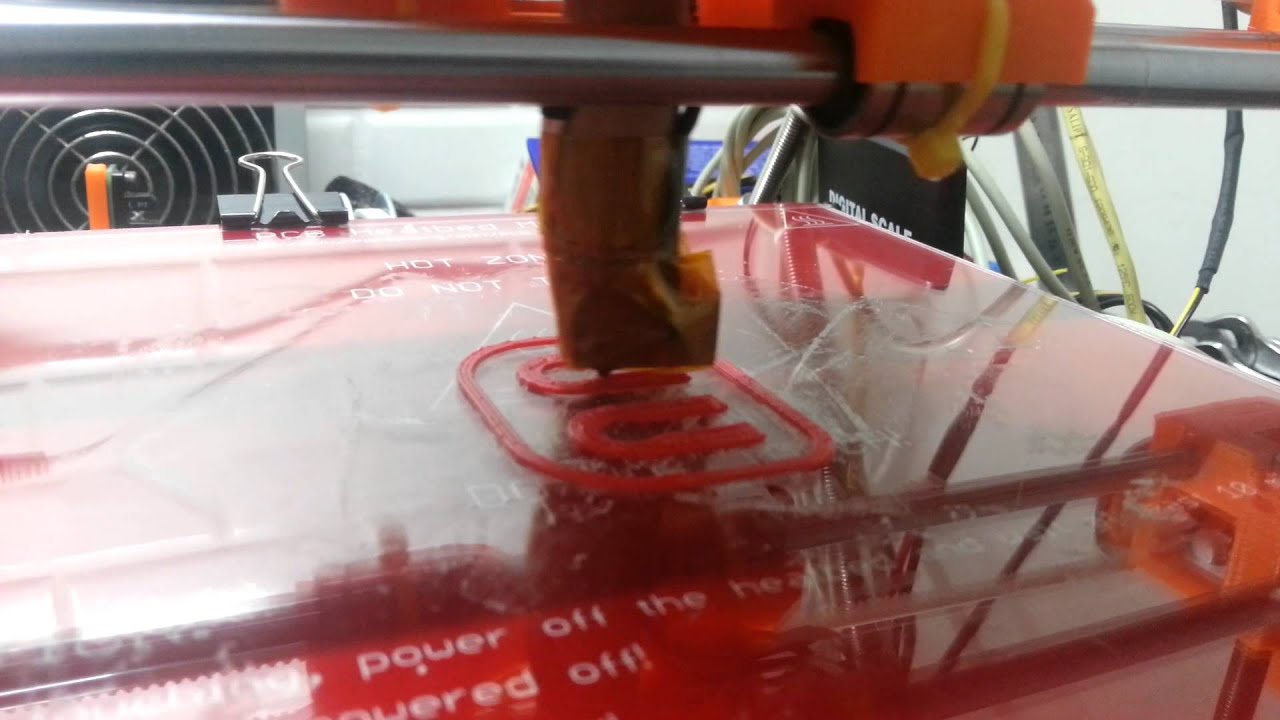 Reprap prusa mendel i2 printing - YouTube