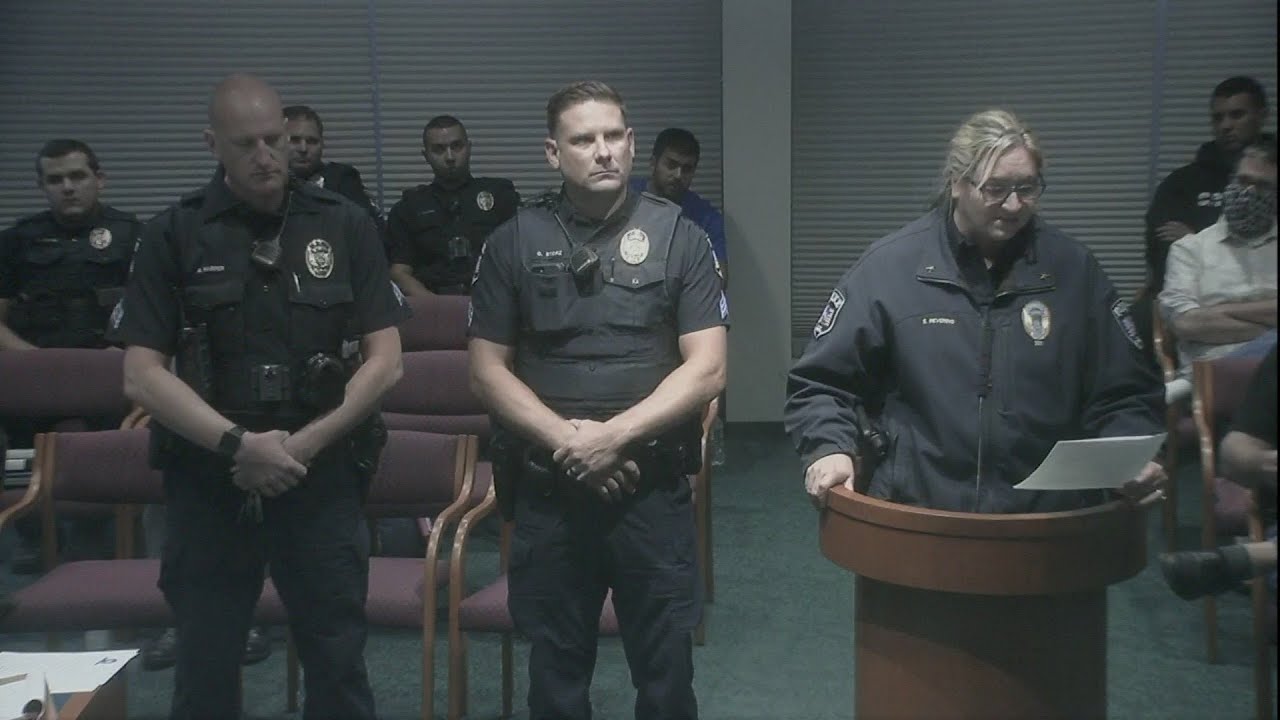 Crystal Police Recognized for Lifesaving Actions, Crisis Response - YouTube