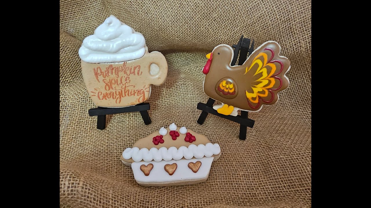 Episode 16: Thanksgiving Sugar Cookies decorated with Royal Icing - YouTube