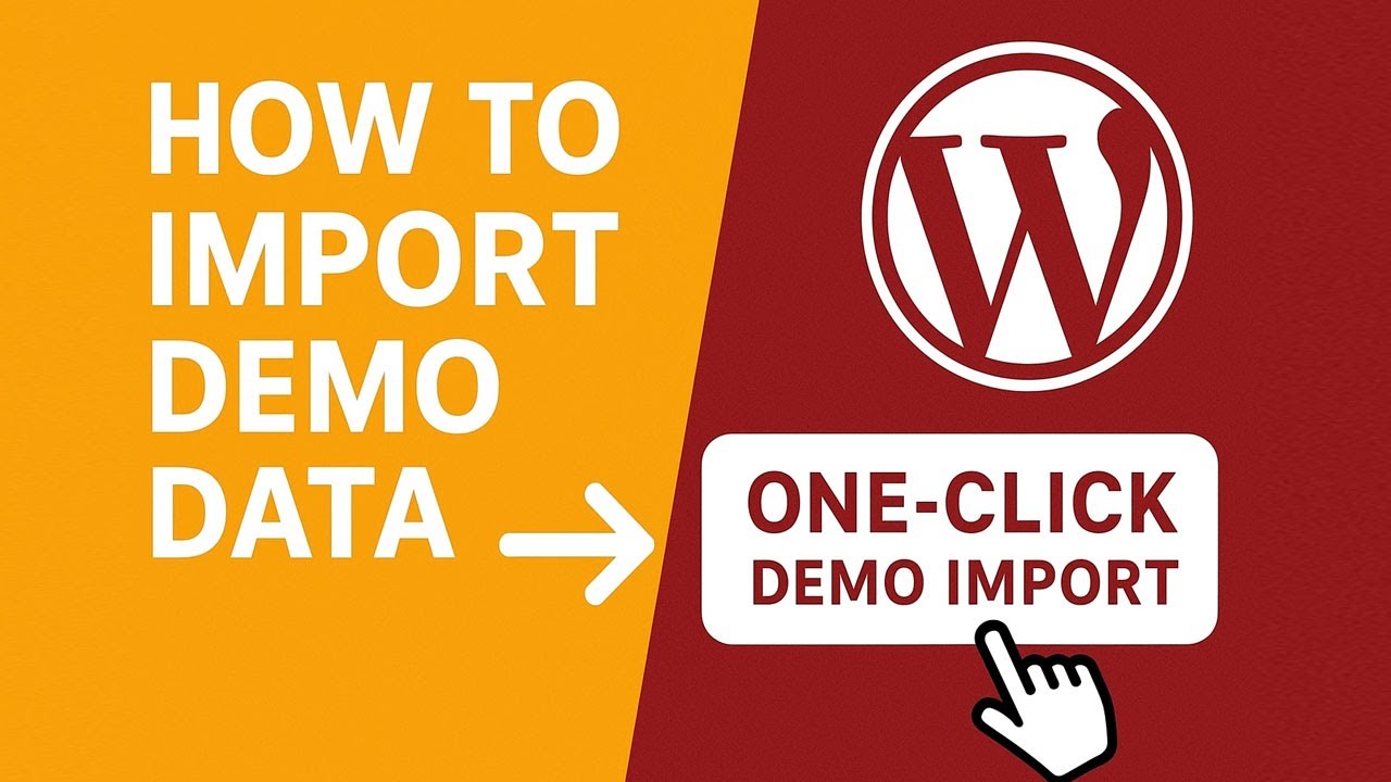 How to Import Demo Data in WordPress Theme | One Click Demo Import ...