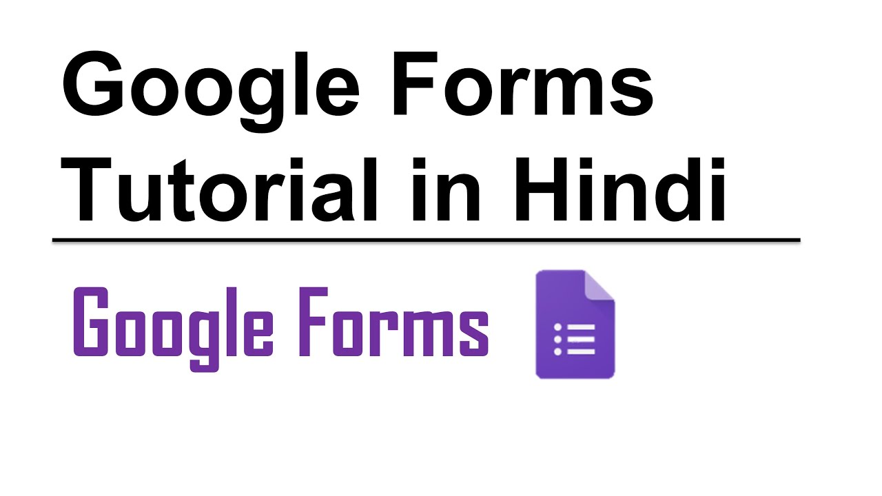 How to create Google Forms in Hindi || Google Forms Tutorial in Hindi 👈 ...