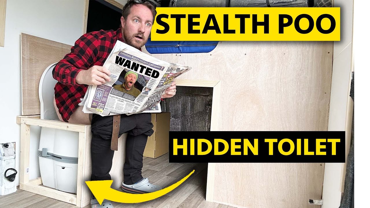 I BUILT A HIDDEN TOILET IN MY CAMPER VAN - YouTube
