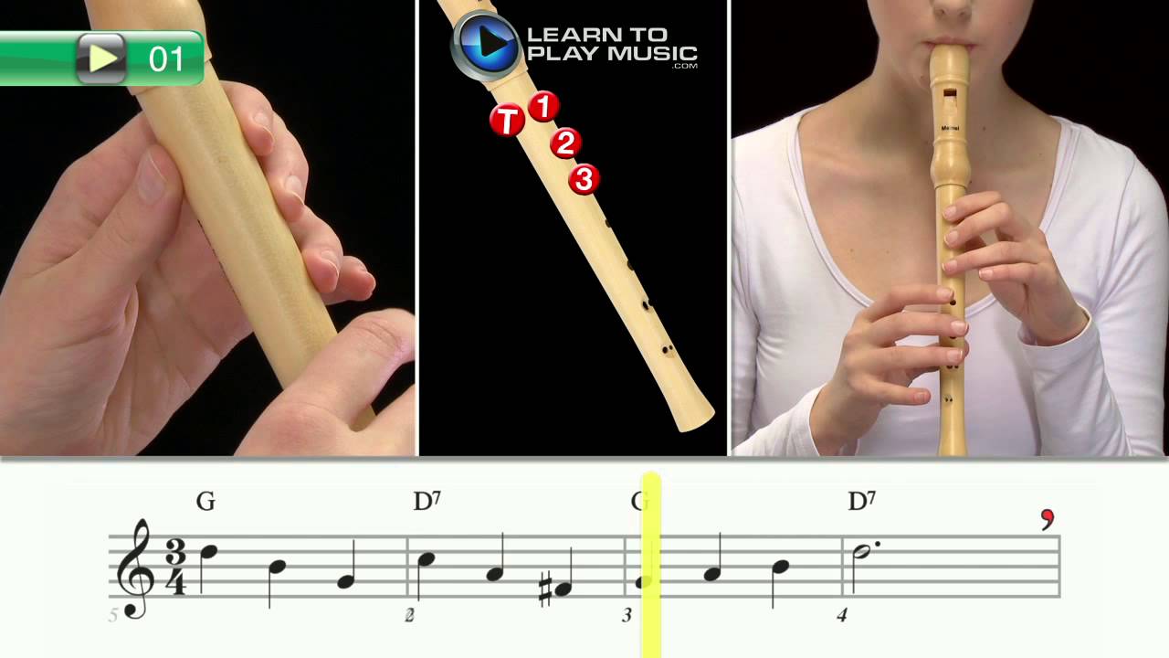 Ex001 Recorder Lessons for Young Beginners Book 2 ~ Progressive - YouTube