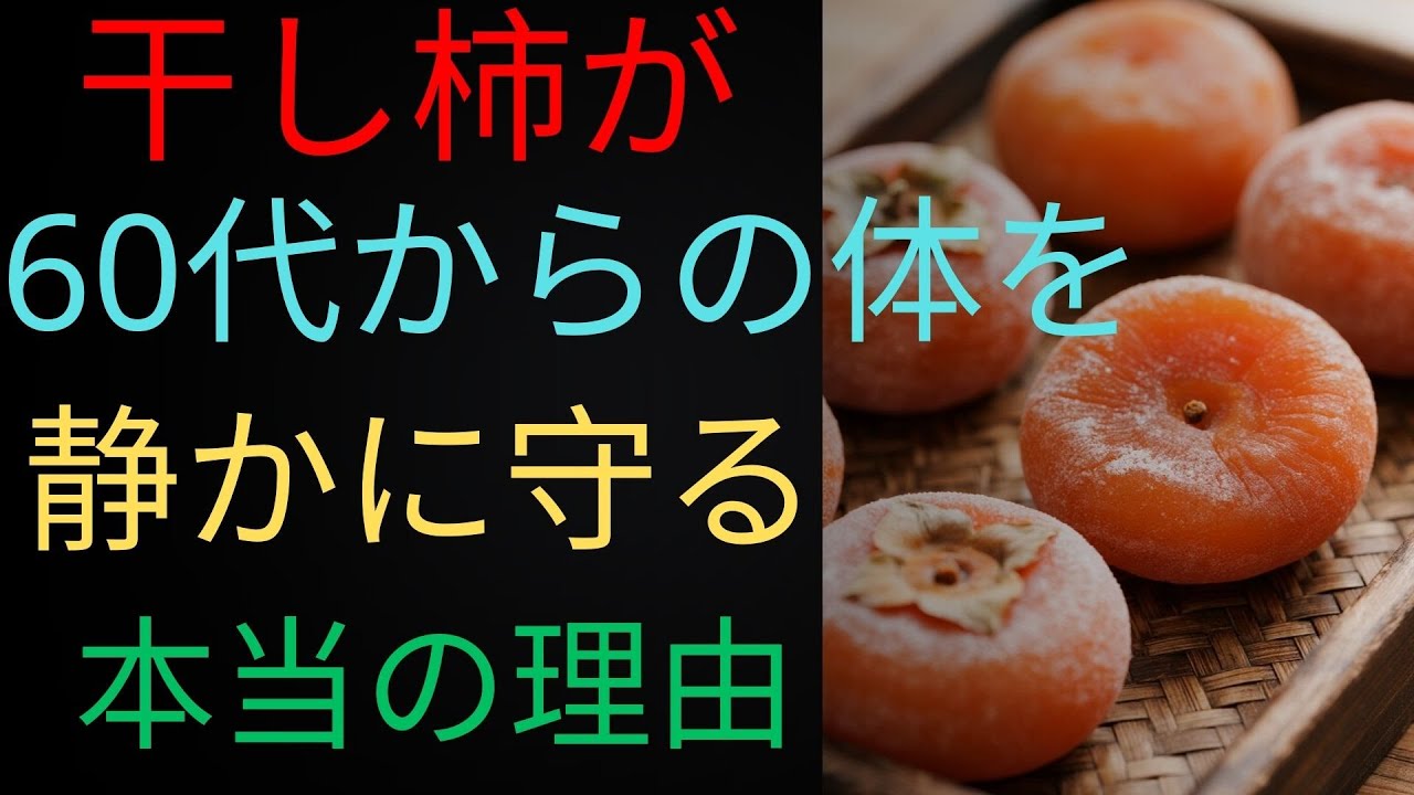 干し柿の本当の力｜60代〜80代の体を支える血圧・血管・腸を守る栄養と医師が語る正しい習慣 - YouTube