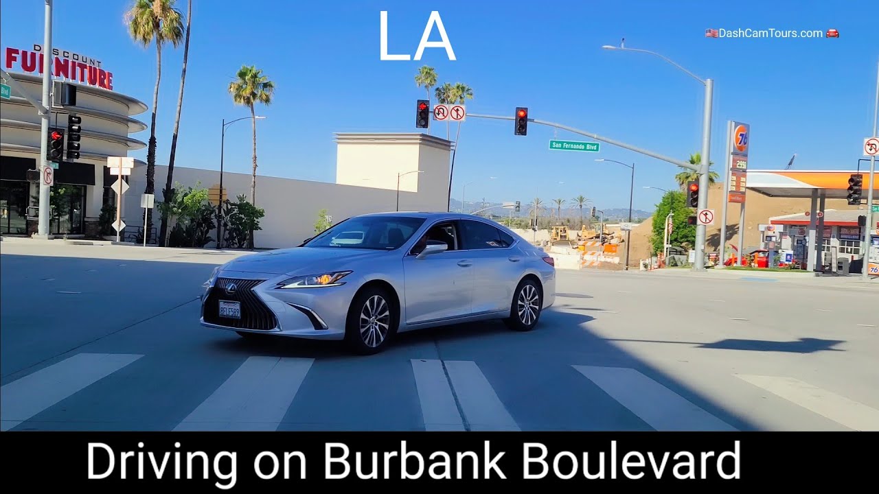 June 7, 2020 [4K] Driving on Burbank Boulevard in Los Angeles. Dash Cam ...