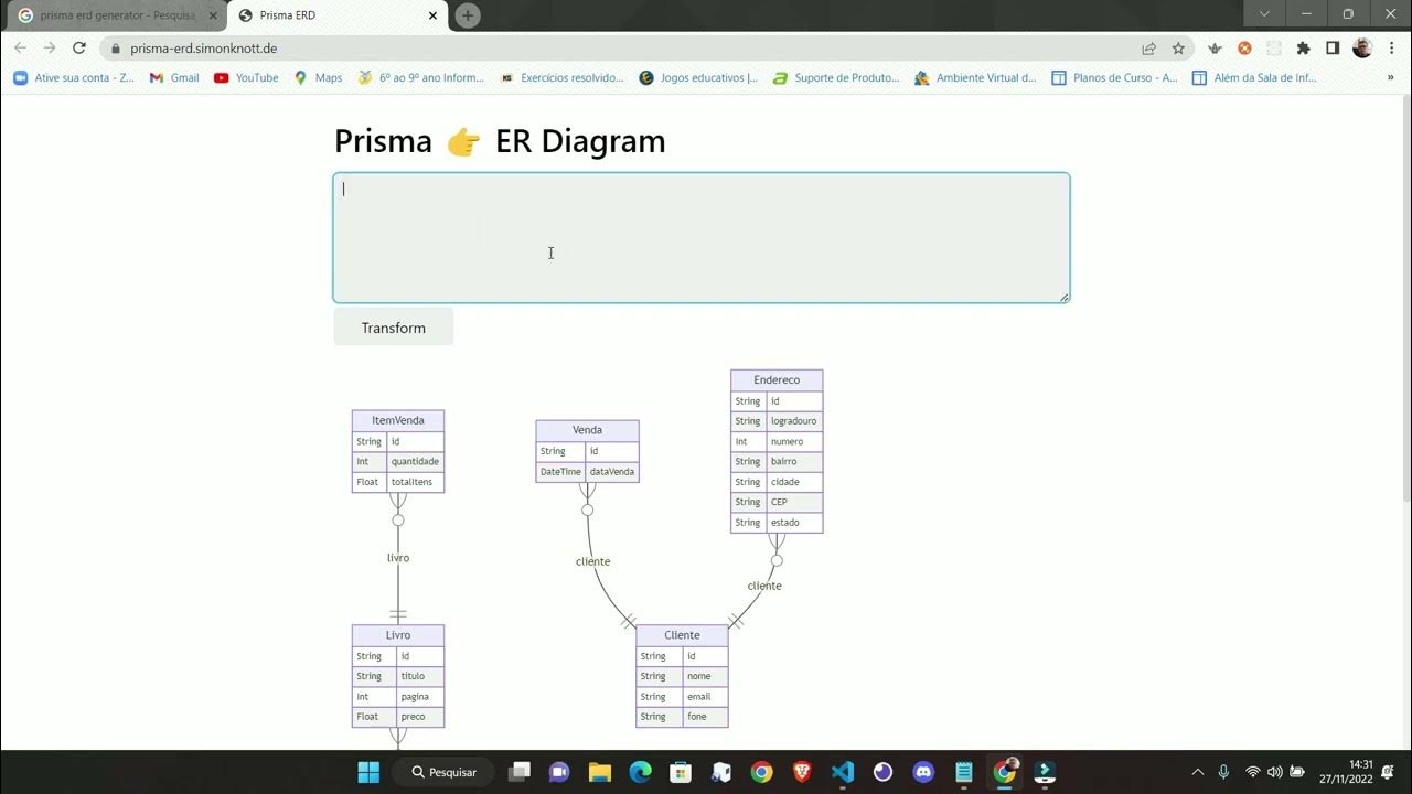 Prisma ORM: Produtividade no backend se escreve com P de Prisma - Gerando Diagramas ER - YouTube