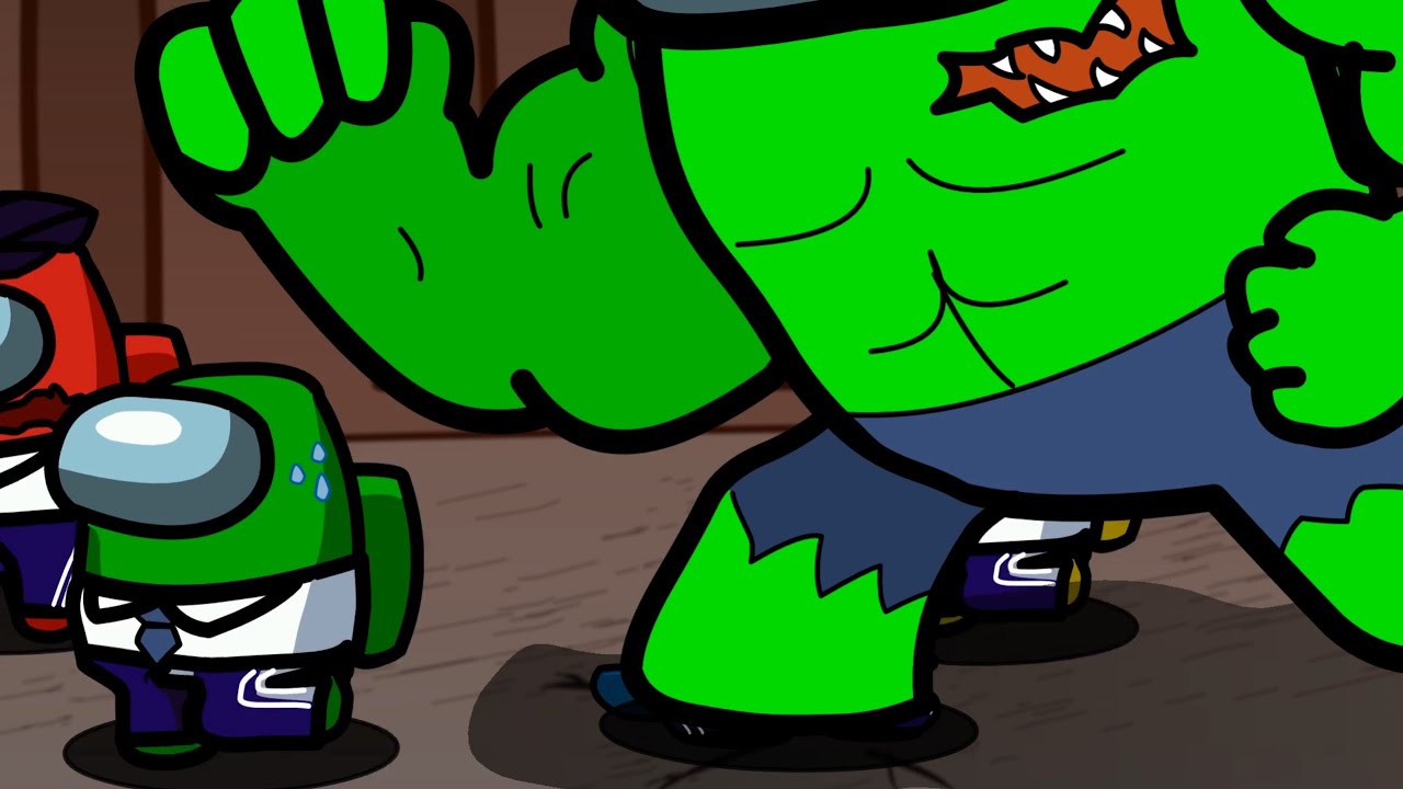 Among Us and Hulk meet! Who will stay alive? - YouTube