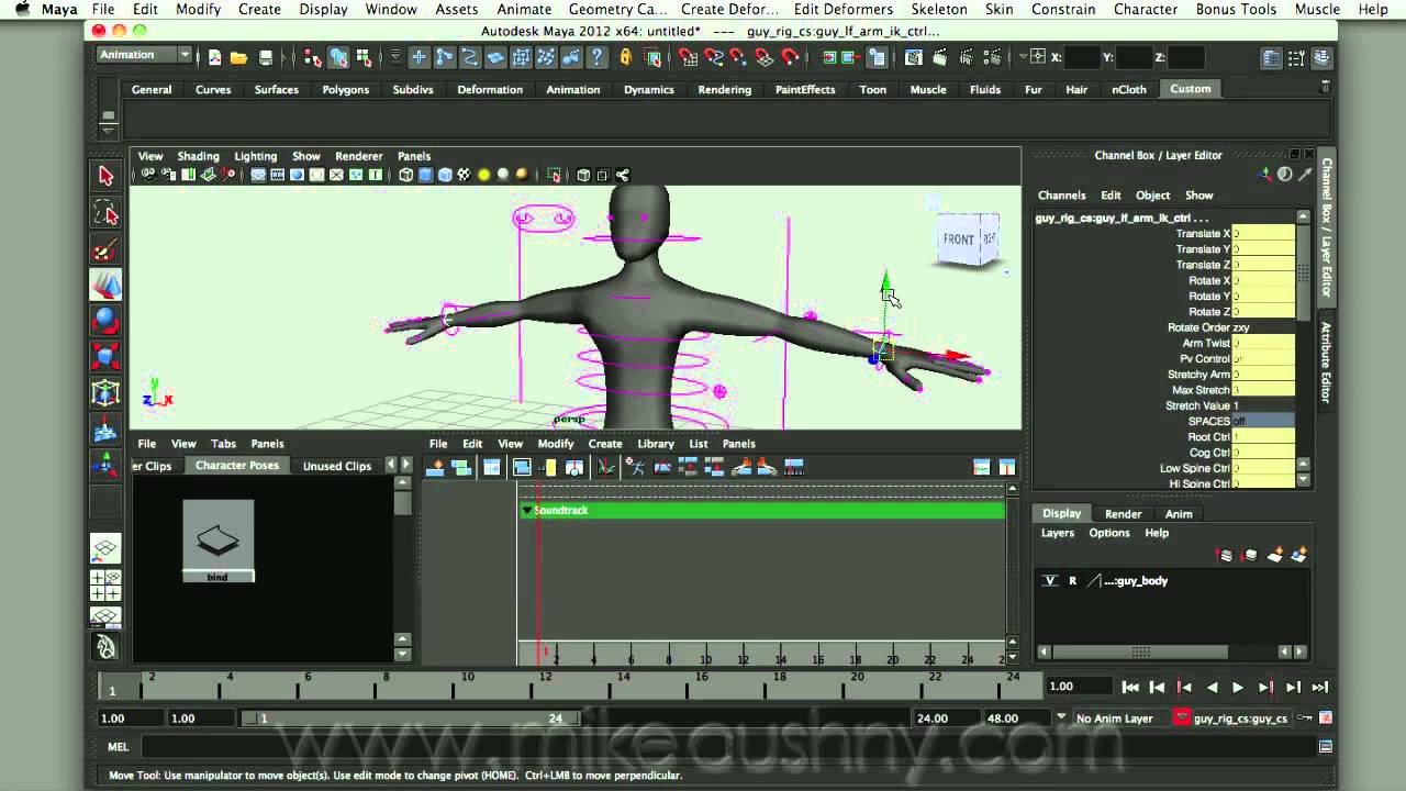 How to Animate Pose to Pose Blocking using Maya Trax - YouTube