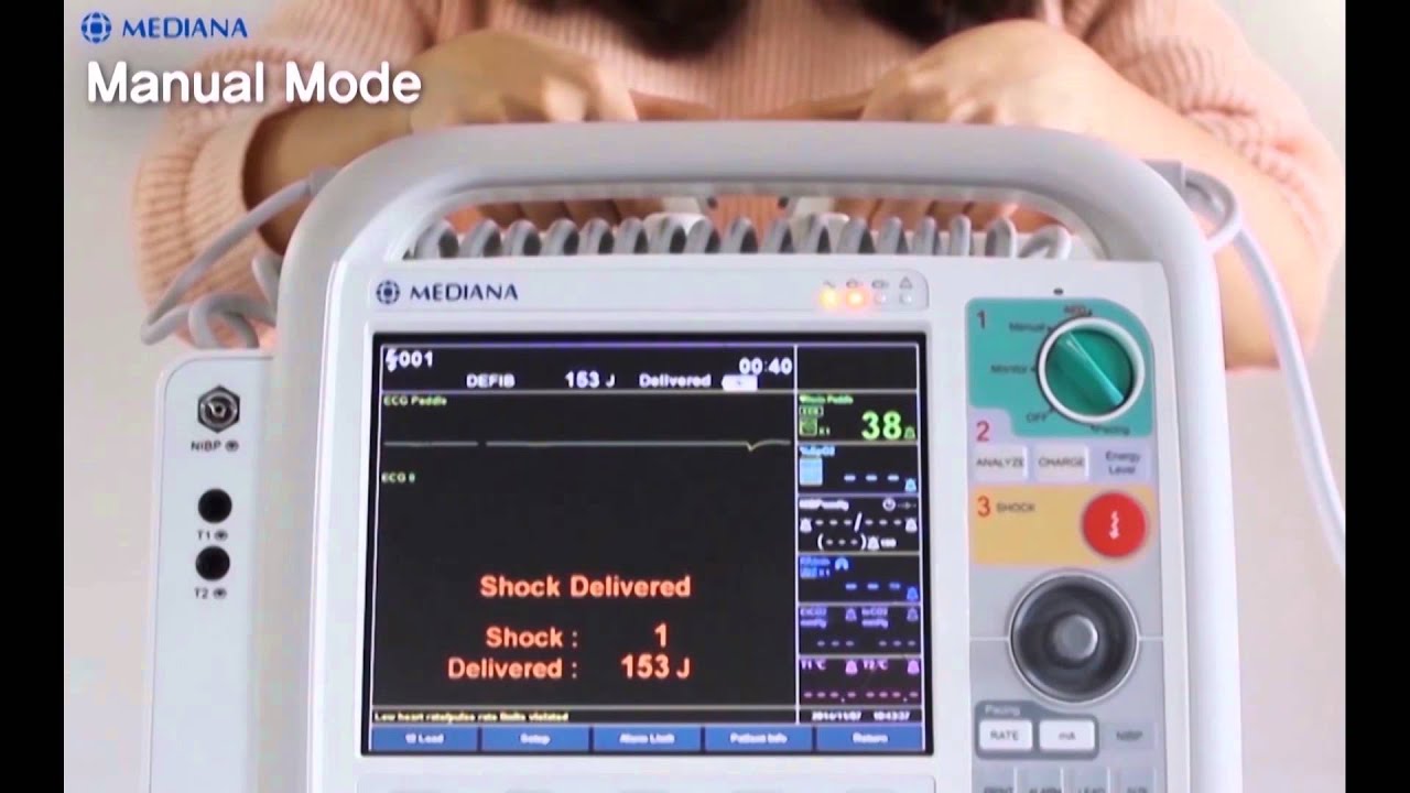 MEDIANA Defibrillator/Monitor D500 Use Guide - YouTube