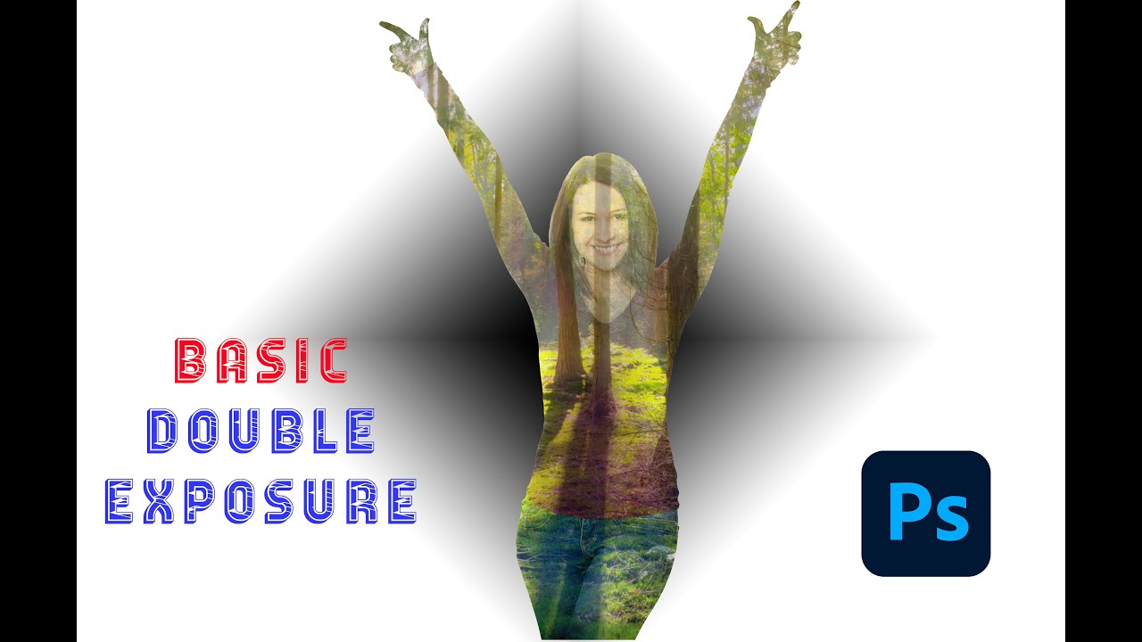 Basic double exposure edit _ #photoshop #doubleexposure - YouTube