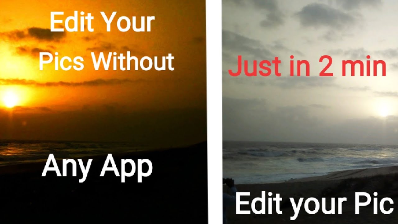How to edit sunset photos without any app or lightroom | Xëñøñ - YouTube