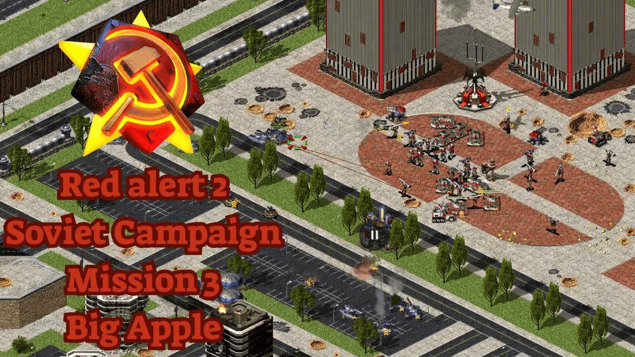 Red alert 2 | soviet campaign mission 3 Big Apple | Hard Full screen ...