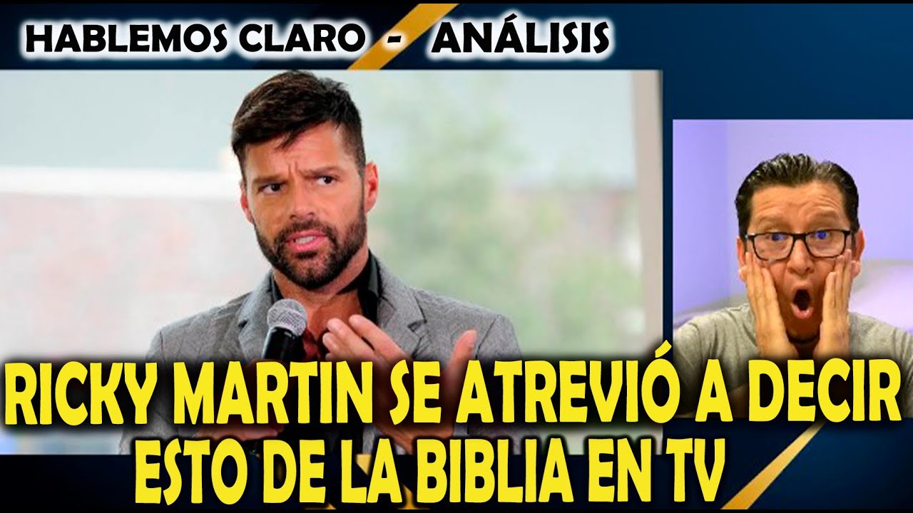 RICKY MARTIN SE ATREVIÓ A DECIR ESTO DE LA BIBLIA EN TV EN VIVO - YouTube