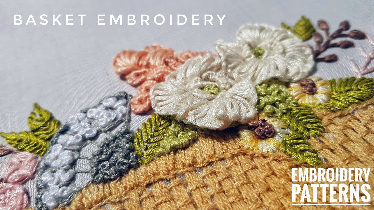 Easy and Quick | DIY Embroidery Basket | Step-by-Step Tutorial ...