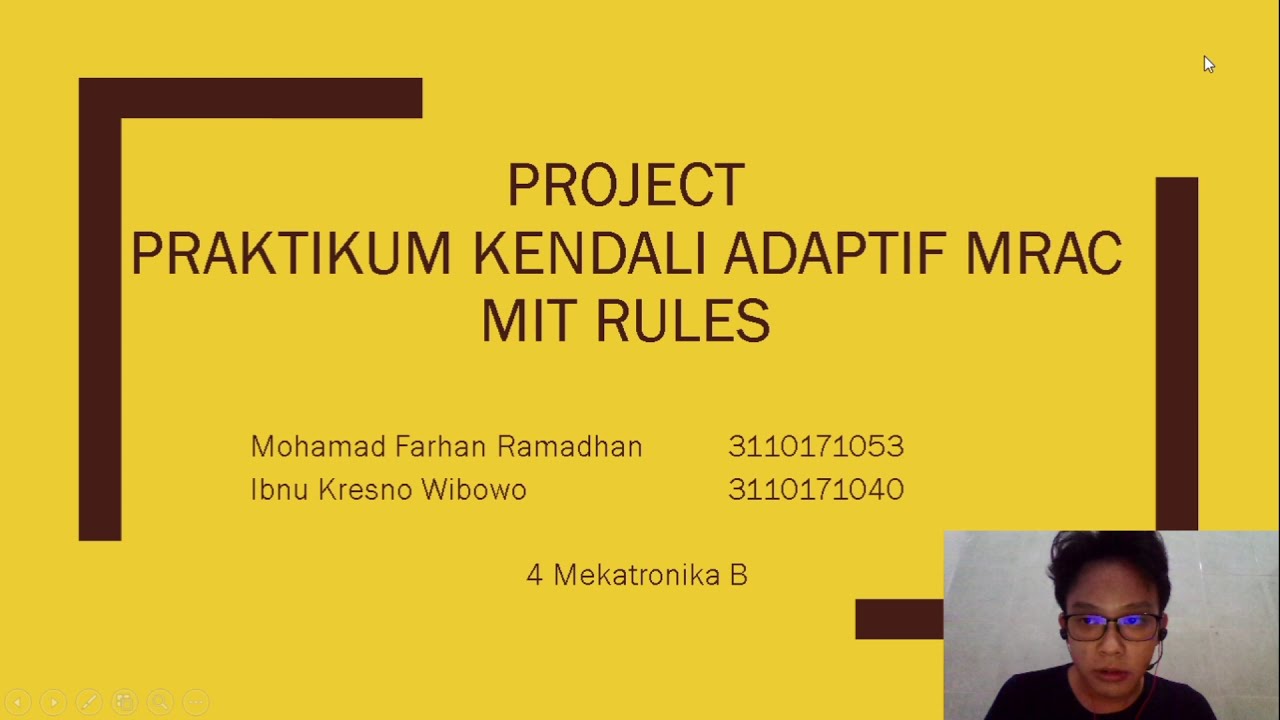 Project Praktikum Kendali Adaptif MRAC MIT Rules - YouTube