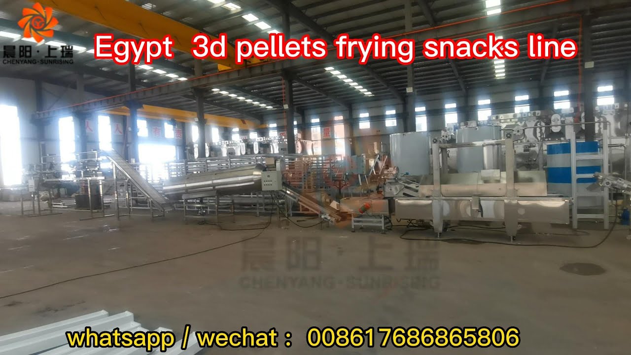 Extruded 3d pellet snack machine pellet chips snack extruder of Egypt ...
