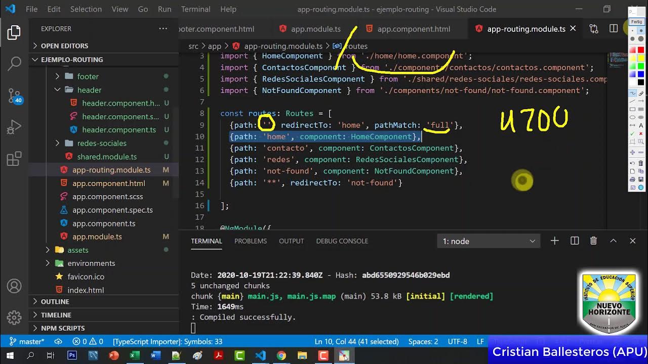 routing y navegación router oulet routerLink navs bar en Angular PARTE 5/5 - YouTube