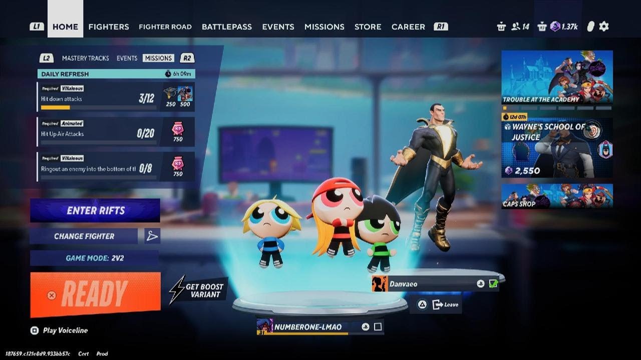 [2 VS 2] RowdyRuff Boys x Black Adam Gameplay - MultiVersus - YouTube