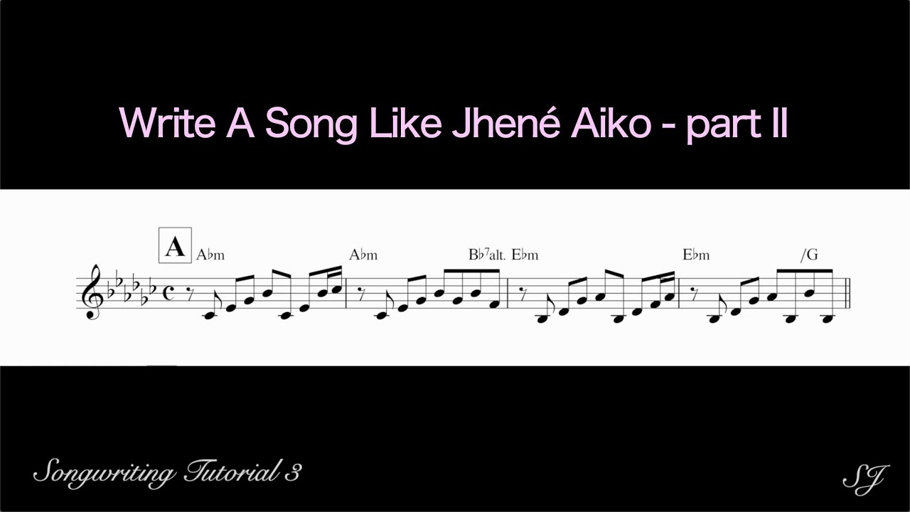 [Songwriting Session III] write a song like Jhené Aiko - B.S. - YouTube