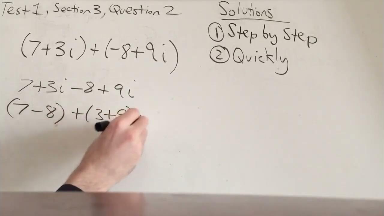 SAT Math Solutions - Test 1, Section 3, Question 2 - YouTube